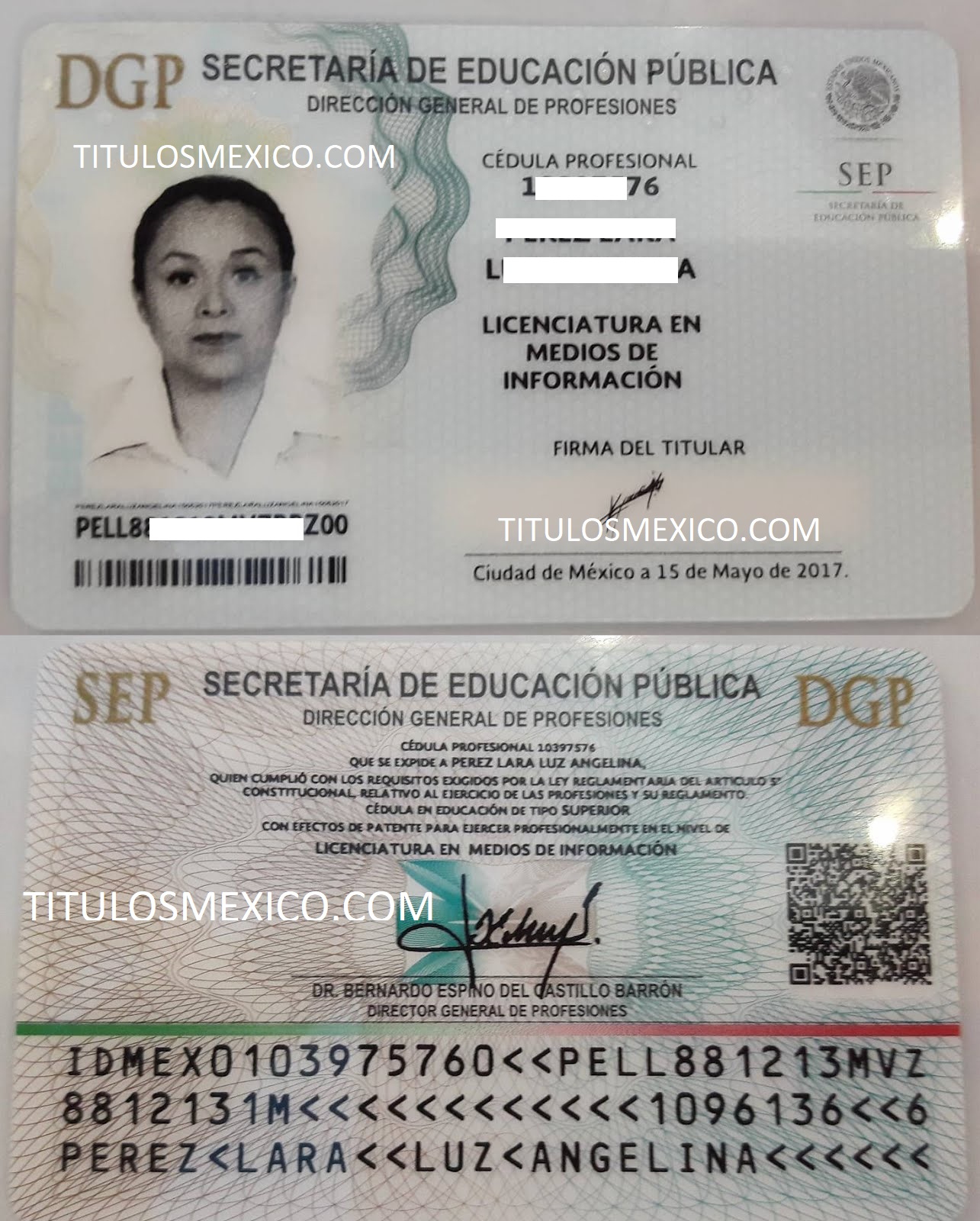 COMPRAR CEDULAS PROFESIONALES