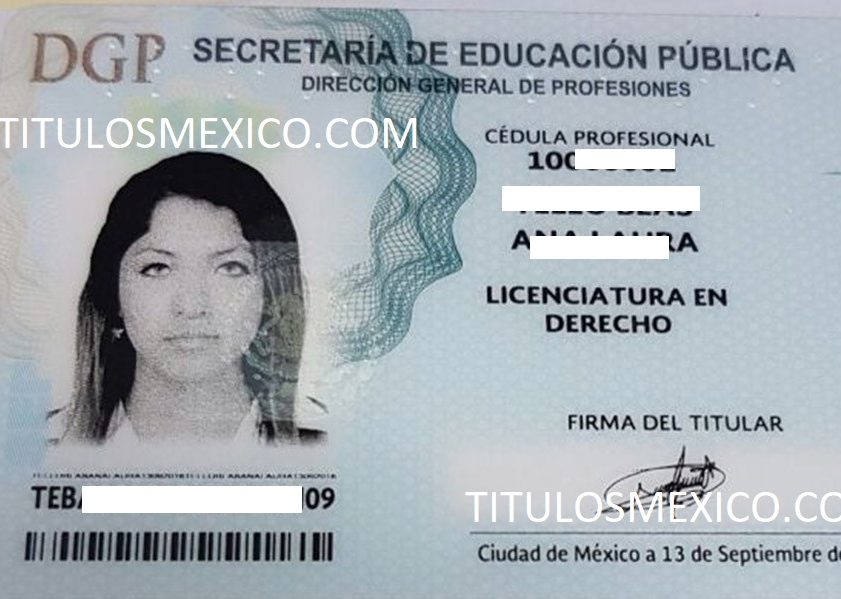 COMPRAR CEDULAS PROFESIONALES